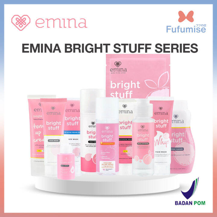 EMINA Bright Stuff Series | Acne Prone | Face Wash Scrub Whip Foam ...