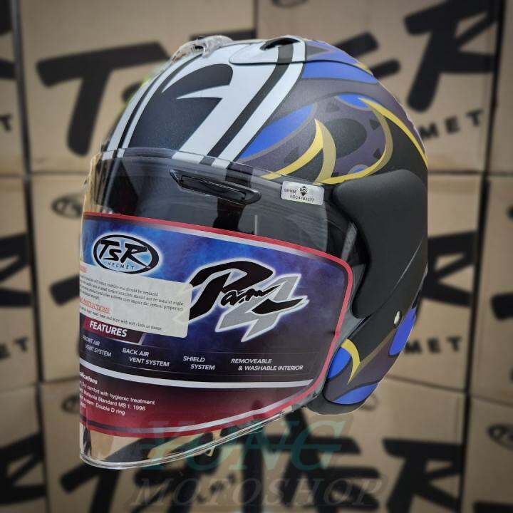Helm TSR Ram 4 Nakasuga Original Half Face TSR Helmet Ram4 | Lazada Indonesia