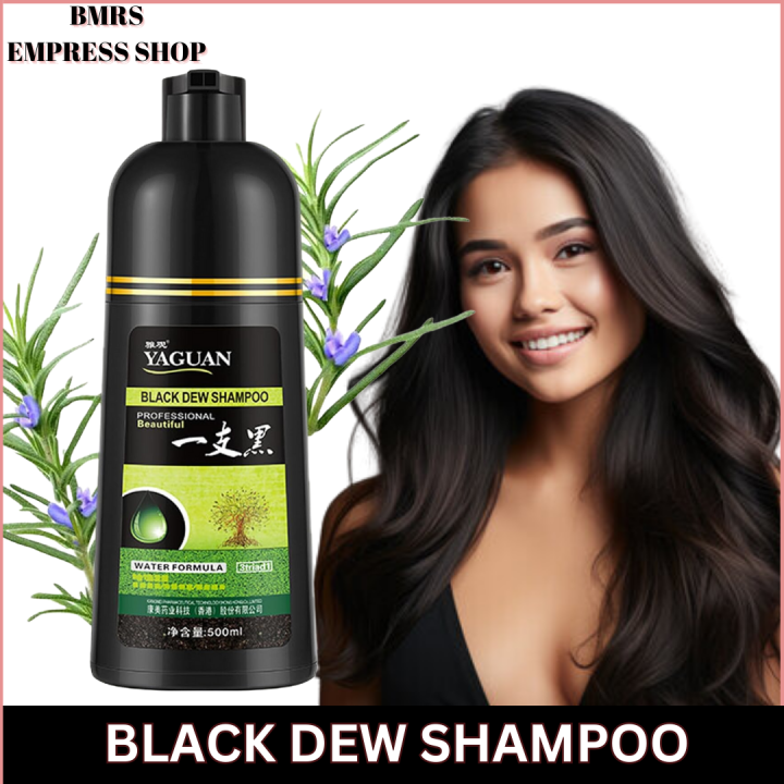 AUTHENTIC Natural Black Hair Shampoo Herbal Hair Dye Shampoo ...