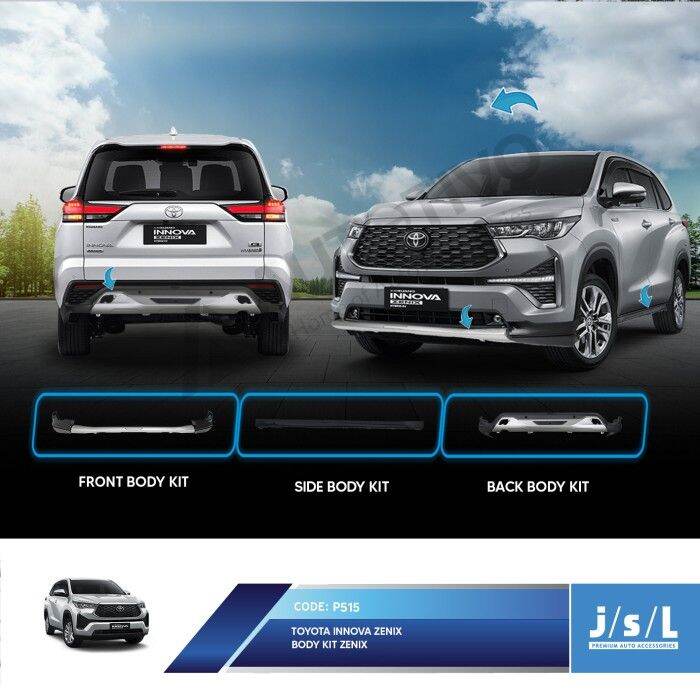 Paket Full Body Kit Innova Zenix Q Modellista Ori Color by Request ...