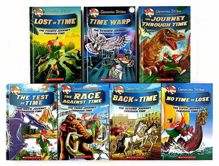 Geronimo Stilton Journey Through Time 7 books set Hardcover Full-color ...