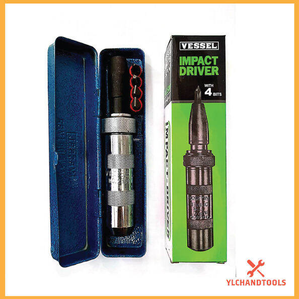 '' VESSEL'' IMPACT-DRIVER WITH 4 BITS | Lazada