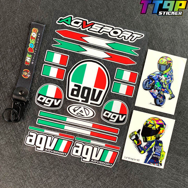 AGV Rossi 46 Helmet Personalized Decorative Car Stickers Motorcycle ...
