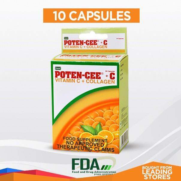 （New product） Poten Cee Vitamin C Collagen Capsule 1 Pack ( 10 Capsules ...