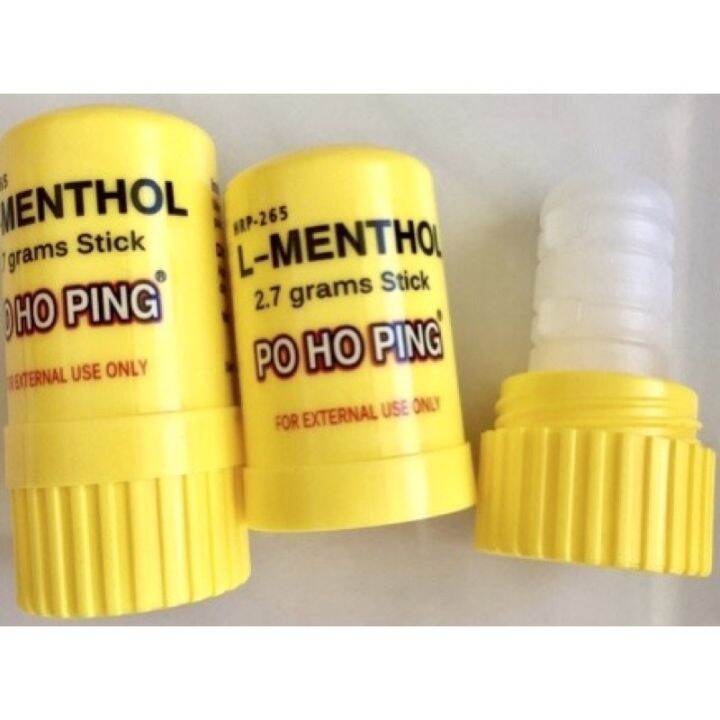 Po Ho Ping L- Menthol Stick 2.7g 14.5g For Nasal Decongestion | Lazada PH