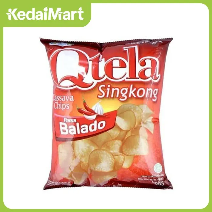 Qtela Keripik Singkong Balado 185 Gram | Lazada Indonesia