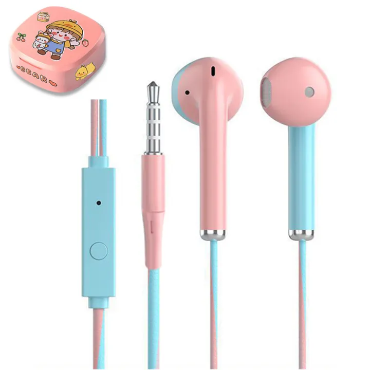 Colorful Ergonomic In-ear Wire Control Earphones With Mic Subwoofer ...