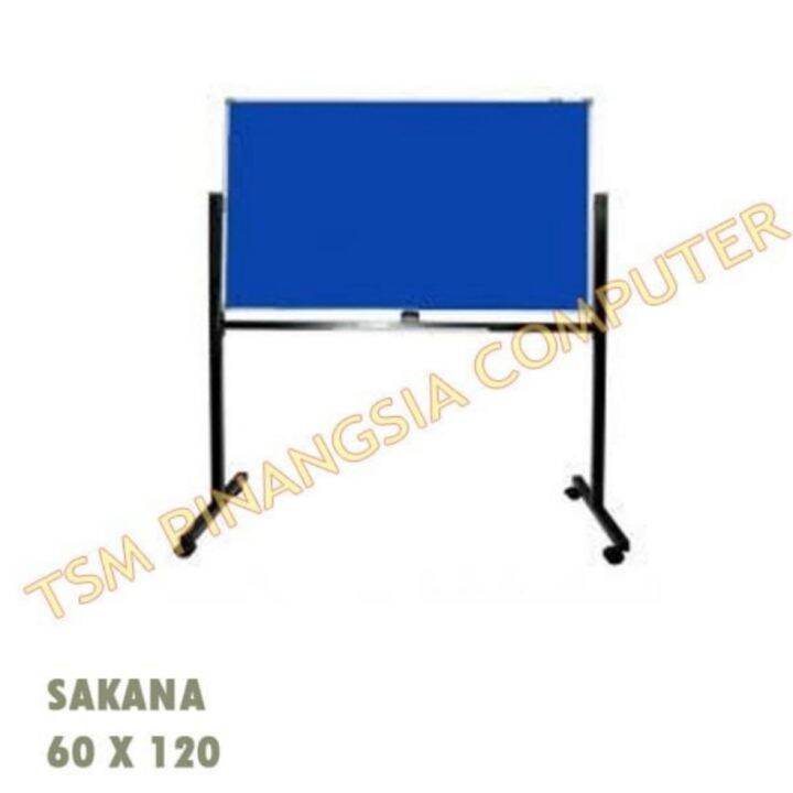Papan Mading / Softboard Bludru Sakana 60 x 120 Standing (kaki ...