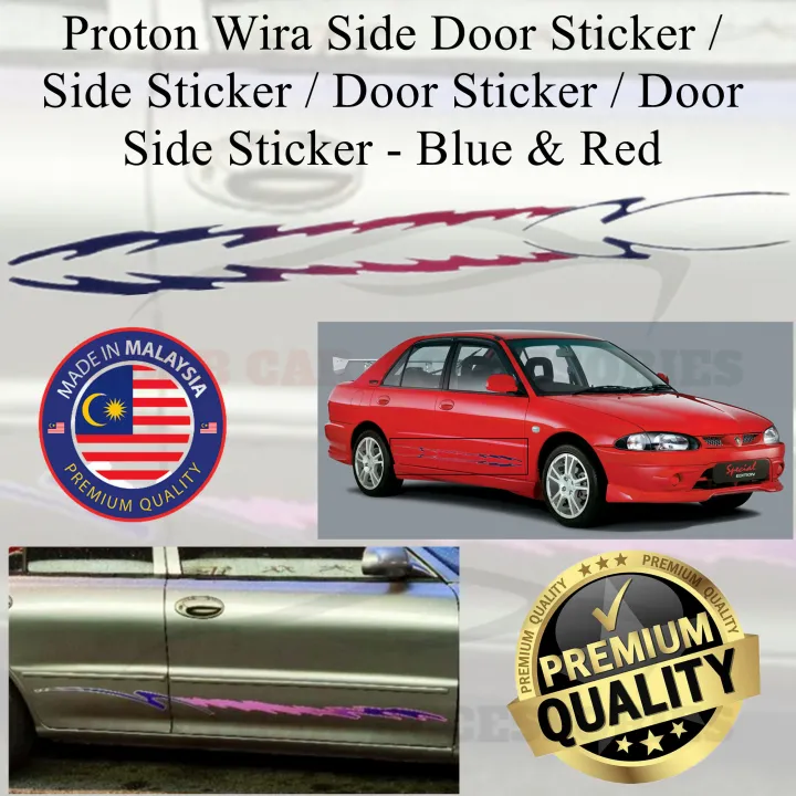 Proton Wira Side Door Sticker / Door Sticker / Door Side Sticker / Body ...