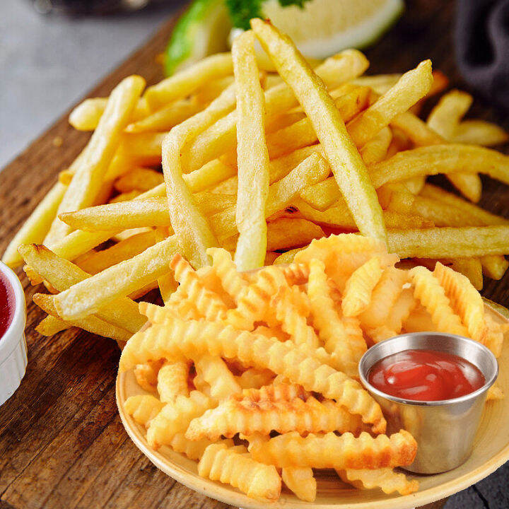 Blue Weston McCann Wave French fries semi-finished frozen wave potato ...