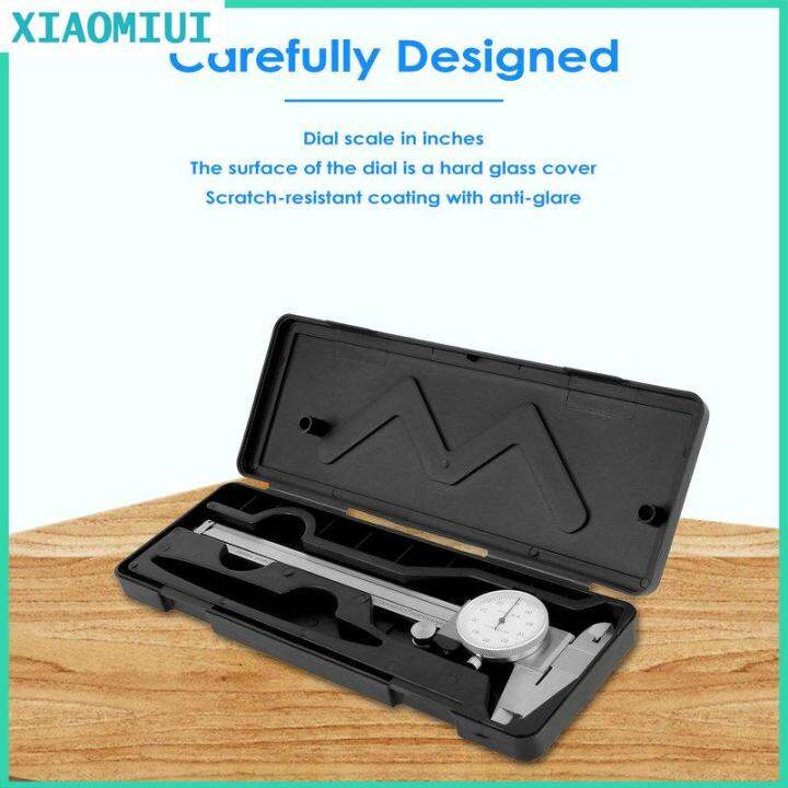 XIAOMIUI Dial Caliper 6" Stainless Steel Vernier Caliper Inside Outside ...