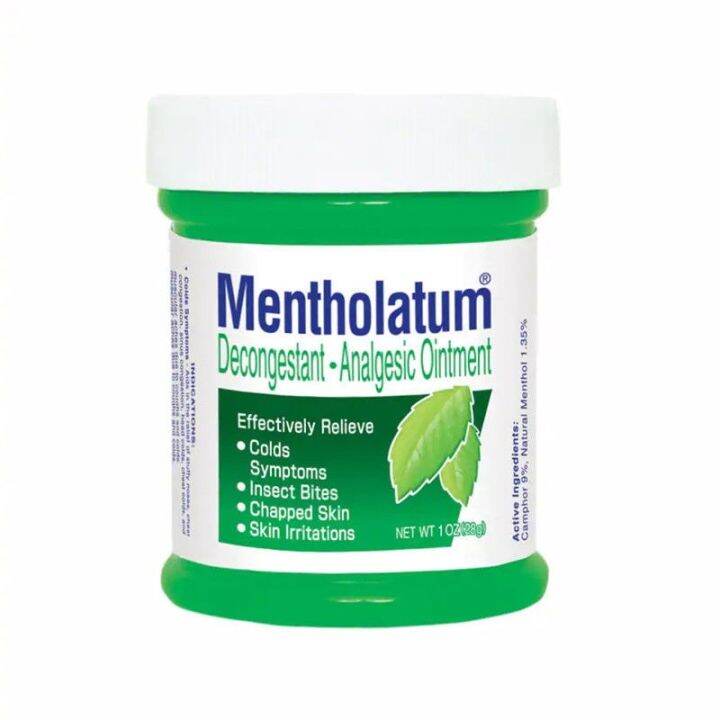 Imported Mentholatum mint ointment 28g effectively relieves cold and ...