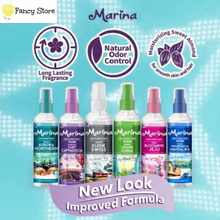 Marina Hair & Body Mist [HIJAB PURPLE] 100ml Parfume Cologne | Lazada ...