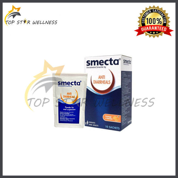 SMECTA Orange Vanilla Powder 1's Sachets (For Diearrhea) | Lazada