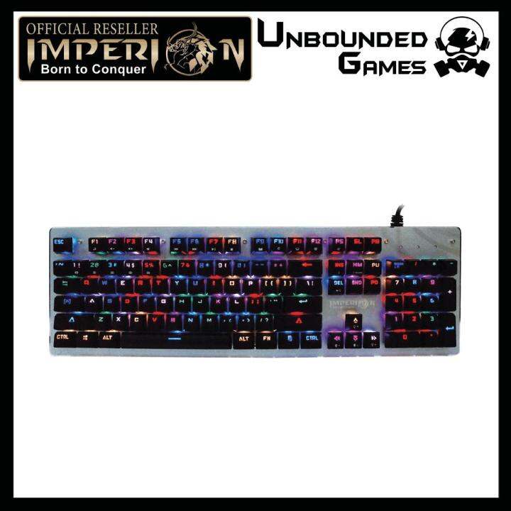 Imperion Mech 10 Gaming Mechanical Keyboard Silver ( Custom RGB light ...