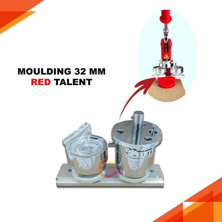 Moulding Press Pin Red Talent Asli ukuran 32, 44, 58, 75 dan 45 2 Sisi ...