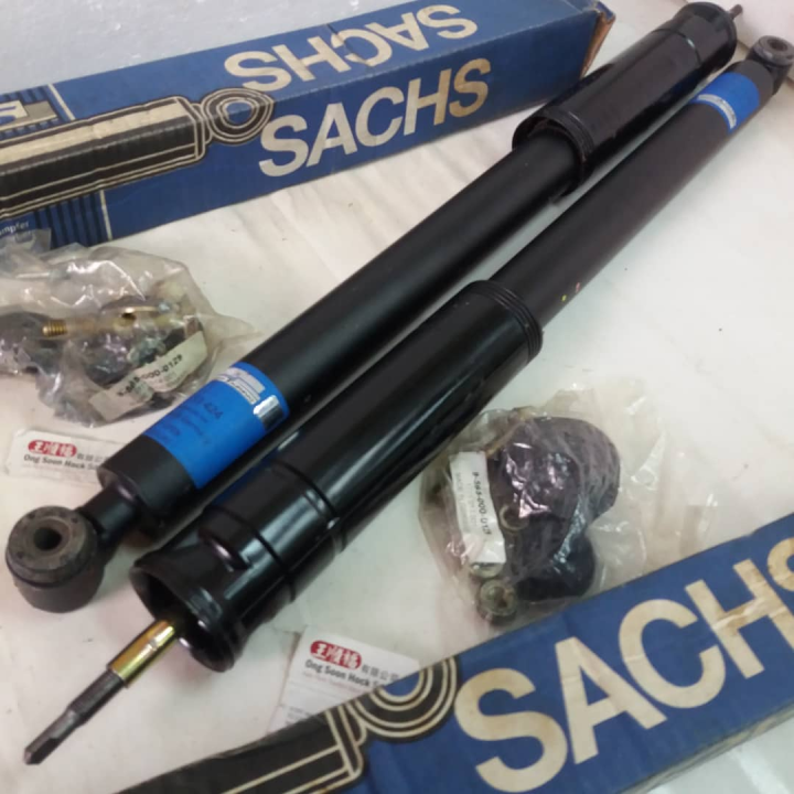 2 pcs Mercedes W210 W203 Shock Absorber Rear Extra Long Sachs 1700 553 ...