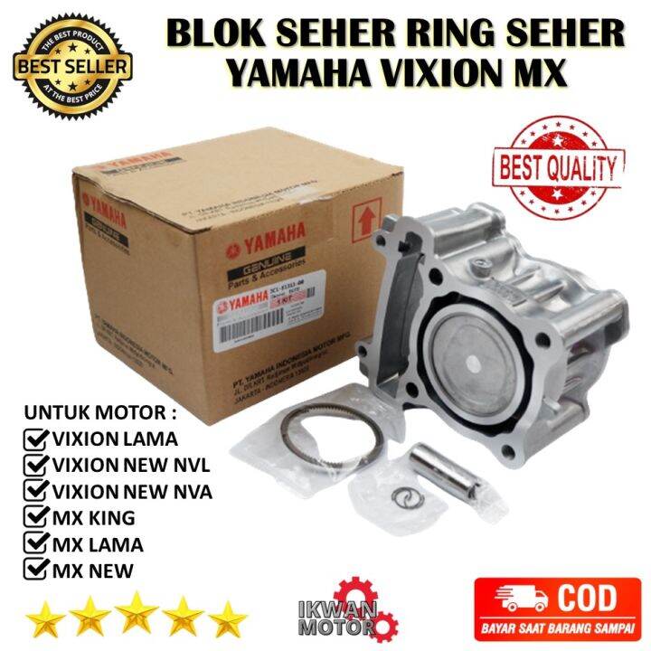 Blok Seher Ring Seher Vixion Old Vixion New 3C1 Block Cylinder Piston Boring Buring Silinder ...