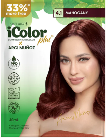 iColor Plus x Arci Muñoz Shampoo-In Hair Color 40mL | Lazada PH