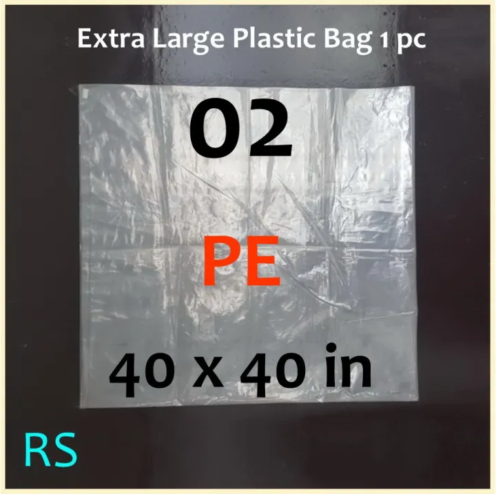Large Clear Plastic PE Bag medium thickness 1 pc Laundry Bag Supot Ukay ...