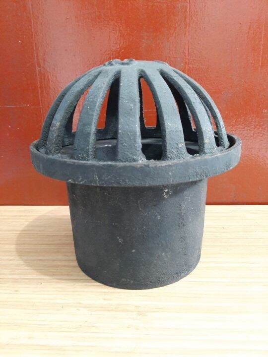 Roof Drain Cast Iron 6 Inchi ANTASAN Saringan Air Cast Iron cembung ...