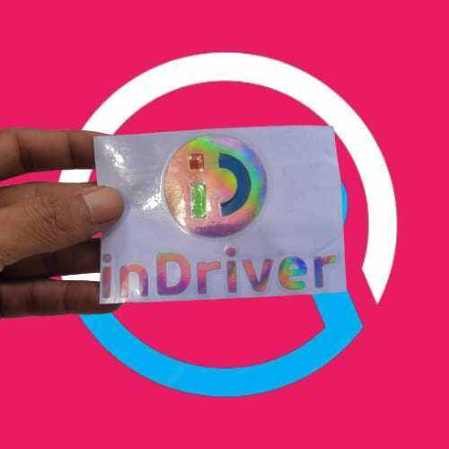 CUTTING STICKER LOGO INDRIVER V1 , stiker variasi helm visor motor ...