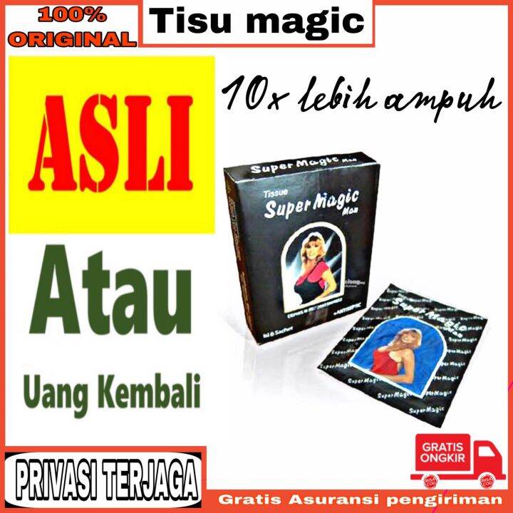 Tissue/Tisu Super Magic Power dengan Antiseptic Murah Kemasan Hitam ...