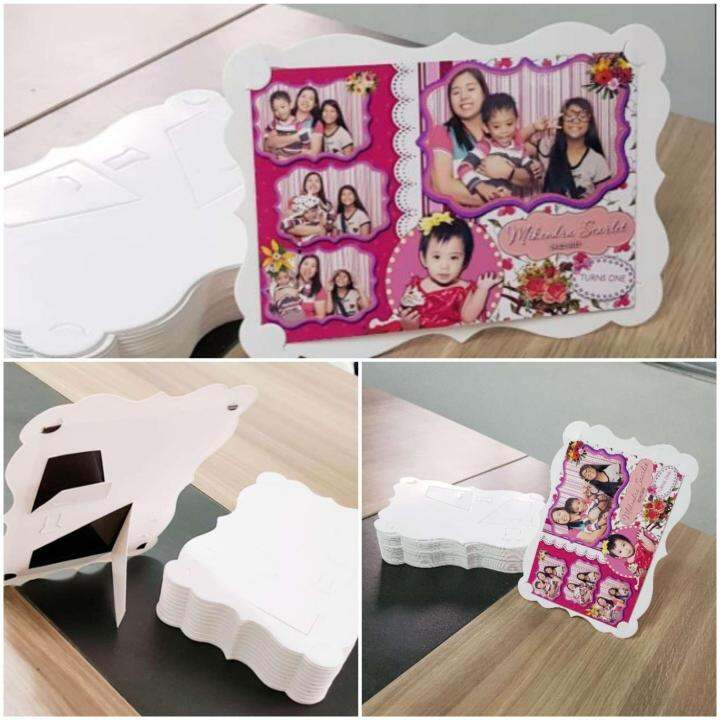 100pcs Cal15 4r White Photo Standee Photobooth Frame | Lazada PH