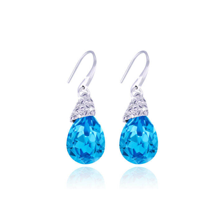 E0441-202B ต่างหูแฟชั่น 12VICTORYเครื่องประดับผู้หญิง ประดับคริสตัล ...