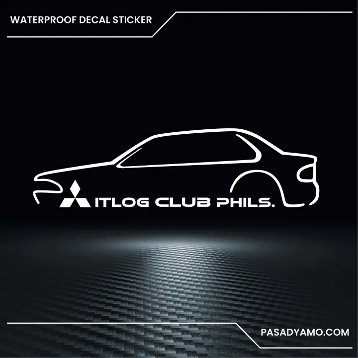 Mitsubishi Lancer Itlog Club Sticker for Cars and Motorcycles 7 inches ...