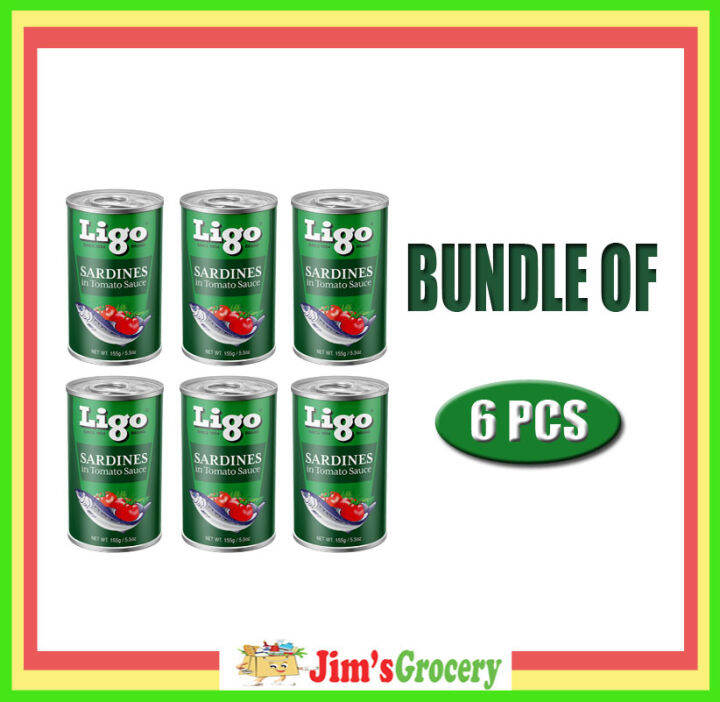 JIMS LIGO SARDINES IN TOMATO SAUCE 155G (BUNDLE OF 6) | Lazada PH