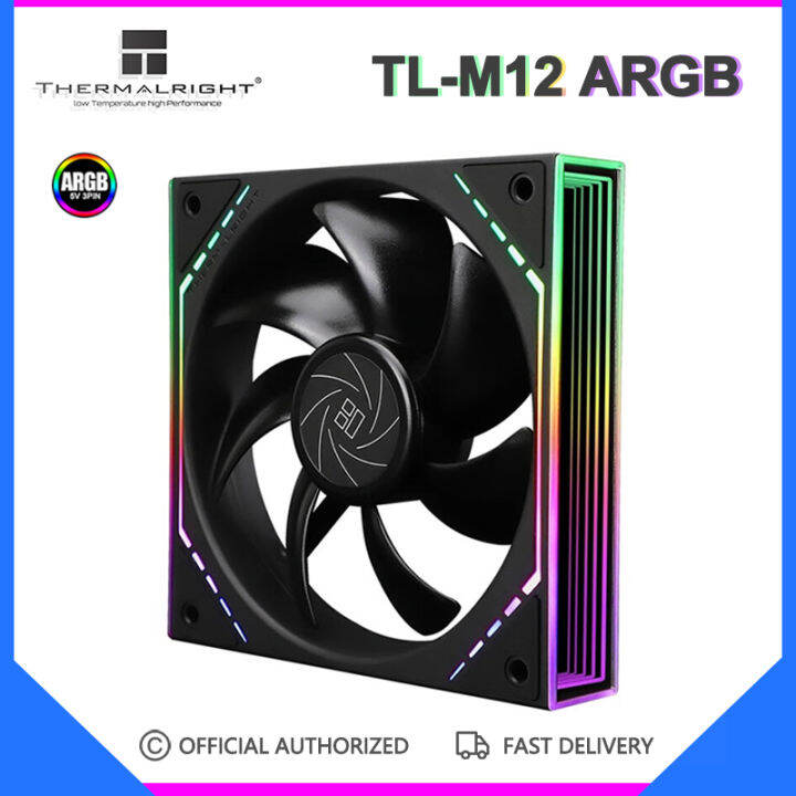 Thermalright TL-M12 ARGB CPU Cooling Fan 120mm 4PIN PWM Cooler PC ...