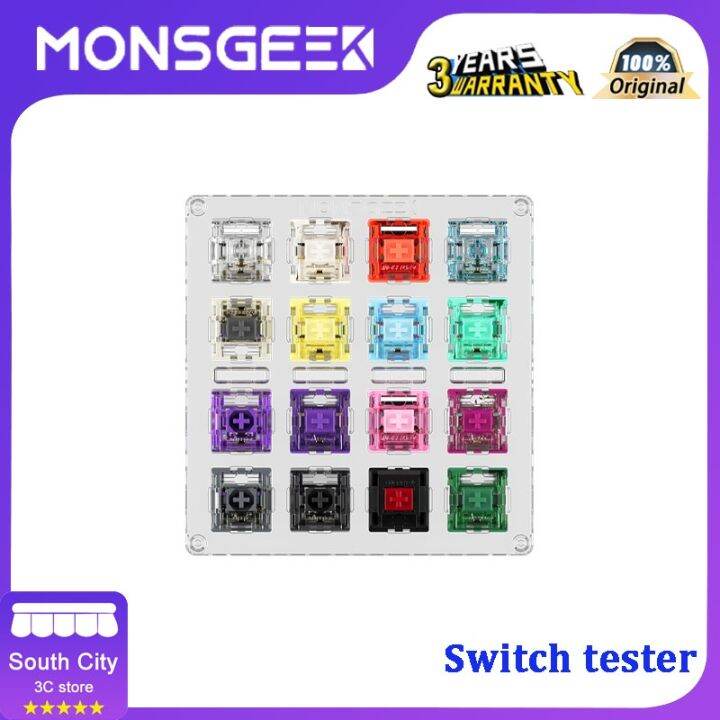 Akko x MonsGeek 16-Key Mechanical keyboard Switch Tester cherry green ...