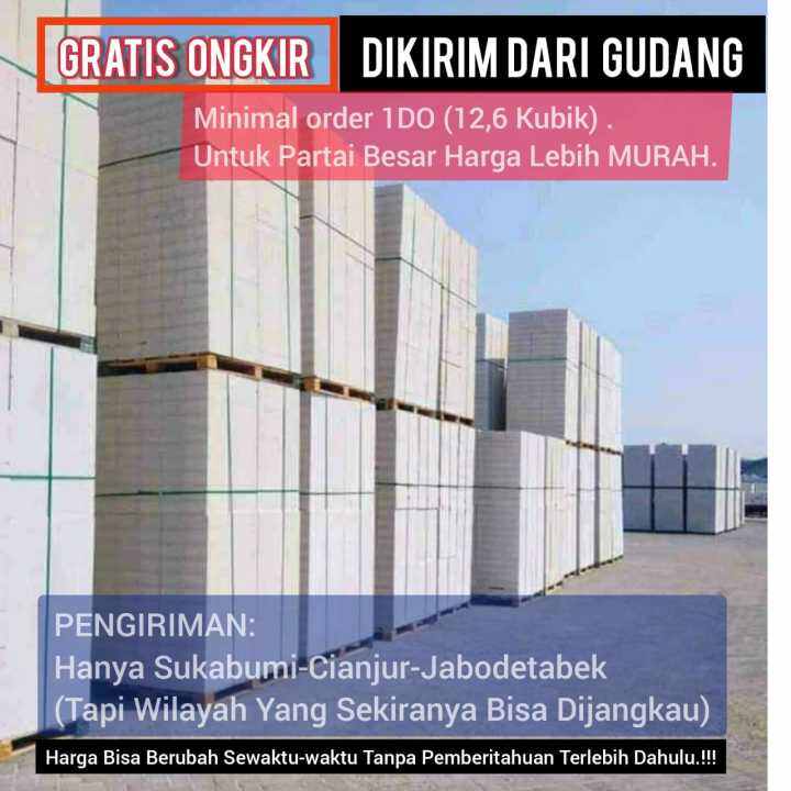 BATA RINGAN HEBEL SNI HARGA PERKUBIK/ HEBEL PREMIUM SNI - Mecha store ...