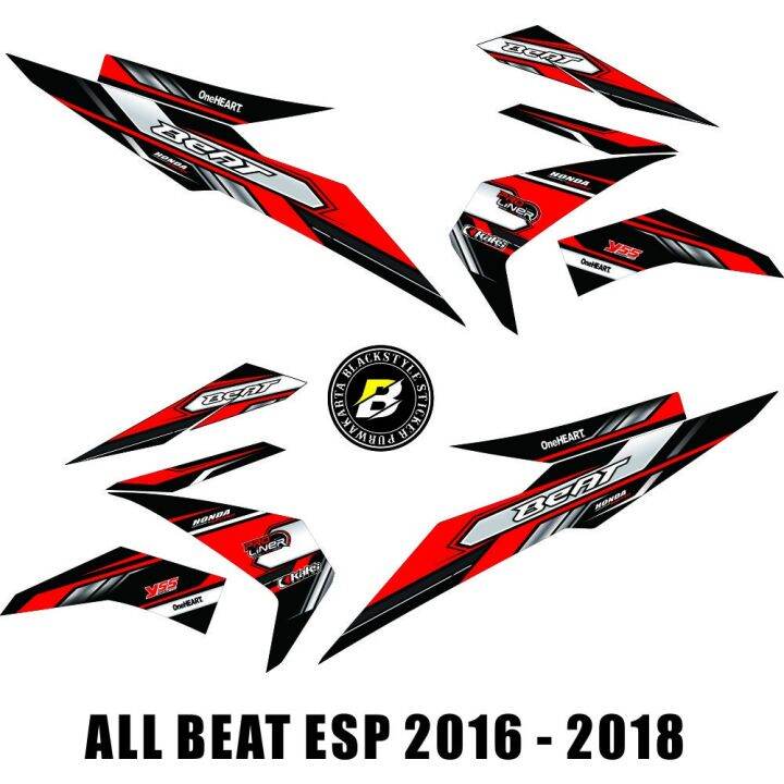 MOTIF VARIASI STRIPING / STIKER VARIASI MOTOR BEAT ESP /STREET 2017 ...