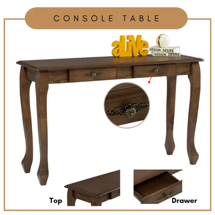 ALiST - MIA Console Table With Drawer / Kayu Meja Tepi / Meja Tepi Laci ...