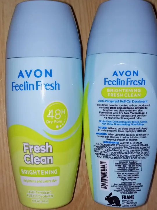 Feelin Fresh Fresh Clean Deodorant "1 Piece" Avon 40 mL | Lazada PH