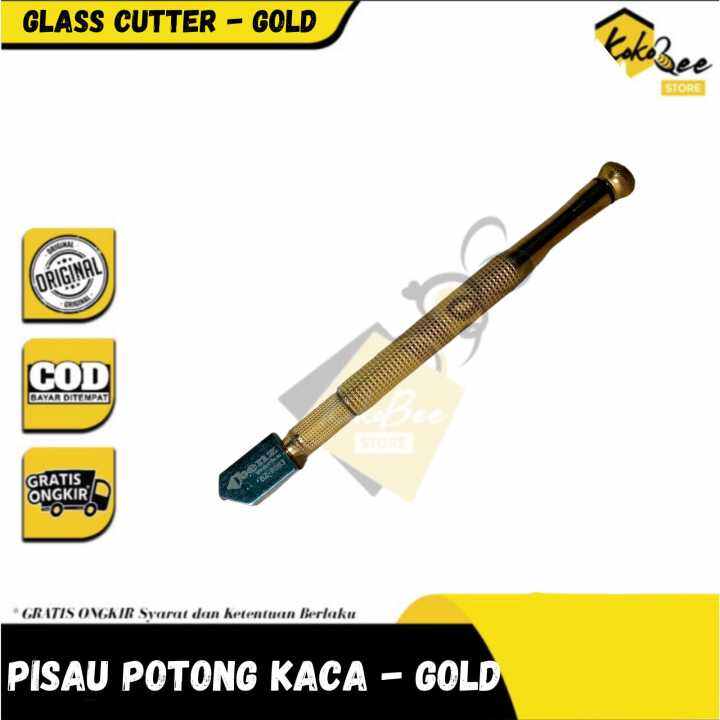 Pisau potong kaca gold/ Oil glass cutter / Alat potong kaca Benz Werkz ...