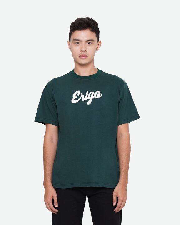 Erigo T-Shirt Basic Emerald White Unisex | Lazada Indonesia