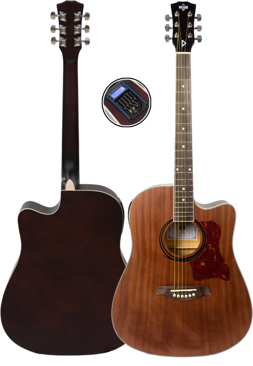 🎥 กีต้าร์โปร่ง - โปร่งไฟฟ้า KAZUKI รุ่น KZ-412C / 402C / MD-4145C / PS ...