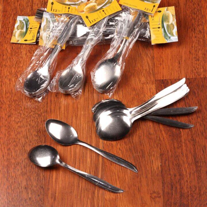 SENDOK MAKAN STAINLES 12 PCS / 1 LUSIN | Lazada Indonesia