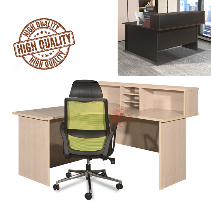 L Shape Reception Counter Table / Cashier Counter Table / Receptionist ...