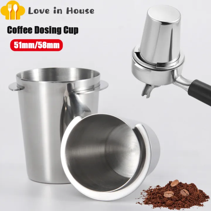 1Pc Coffee Dosing Cup, Coffee Distributor 54mm, Stainless Steel Coffee ...