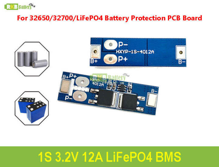 [พร้อมส่ง] 1S 32650/32700 3.2v 12A for LiFePO4 Lithium phosphate Battery Protection Board BMS ...