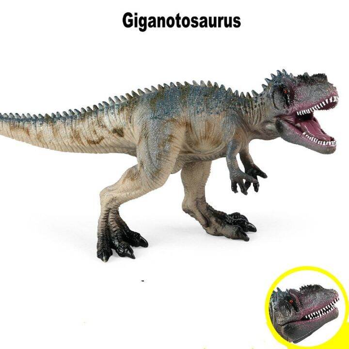 22cm Jurassic World Movable Mouth Giganotosaurus Action Figure Lifelike Dinosaur Toys Big Size ...