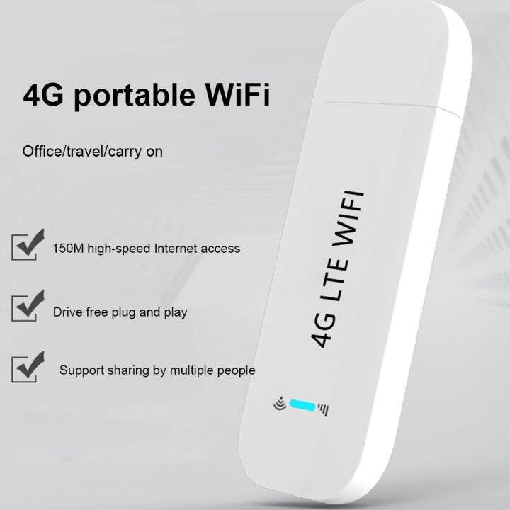 Router nirkabel 4G LTE USB Dongle, Modem stik kartu Sim Broadband ...