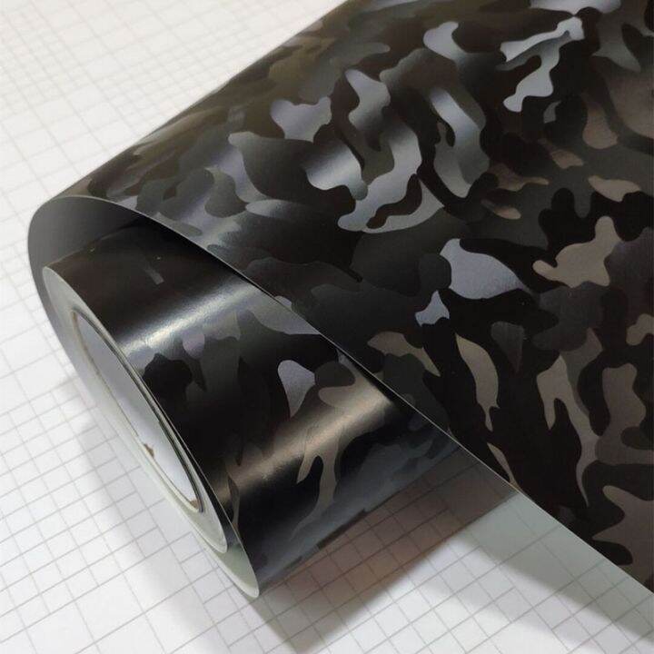 {Uu film pasting}Ghost Black Stealth Adhesive Vinyl Car Wrap Film Roll ...