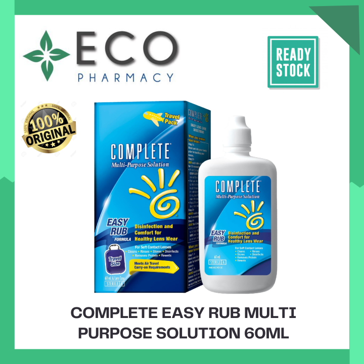 Complete Easy Rub Multi Purpose Solution 60ml EXP: 03/23 | Lazada