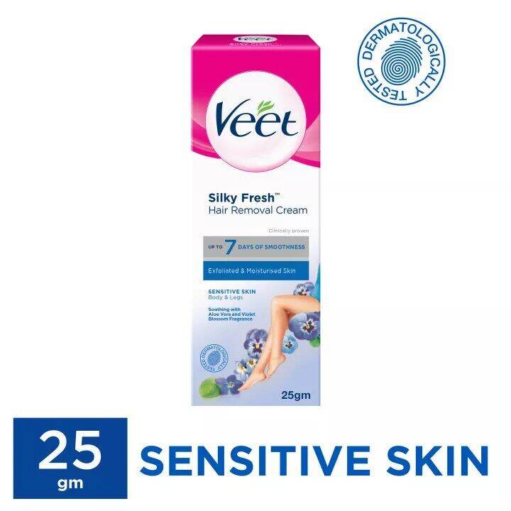 VEET HAIR REMOVAL CREAM (SENSITIVE SKIN) 25g | Lazada