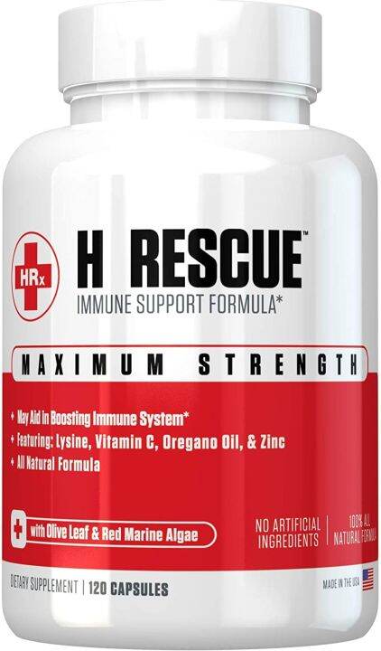 Re+Gen Nutrition H Rescue Immune Support Formula With Olive leaf & Red ...